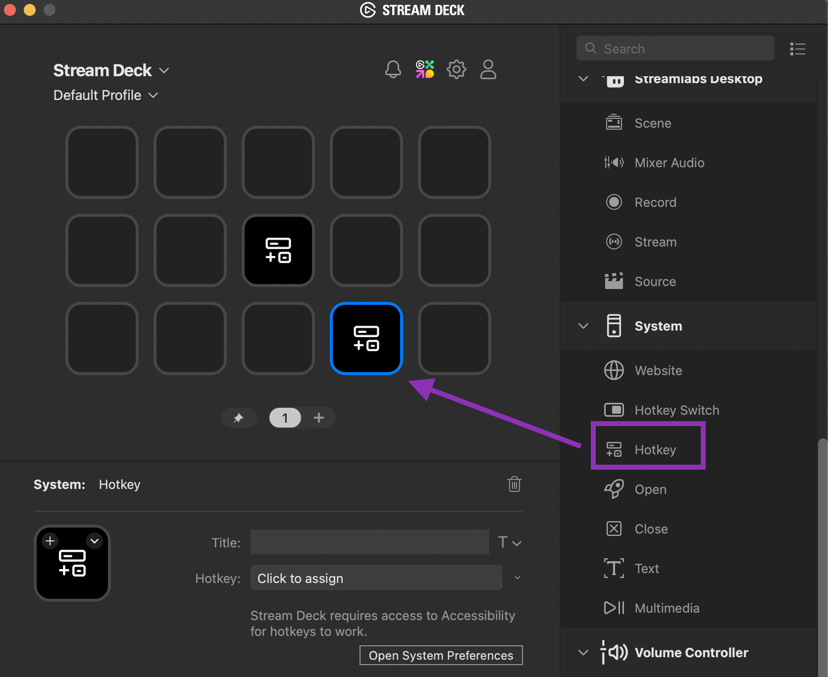Use Elgato Stream Deck with HotKeys